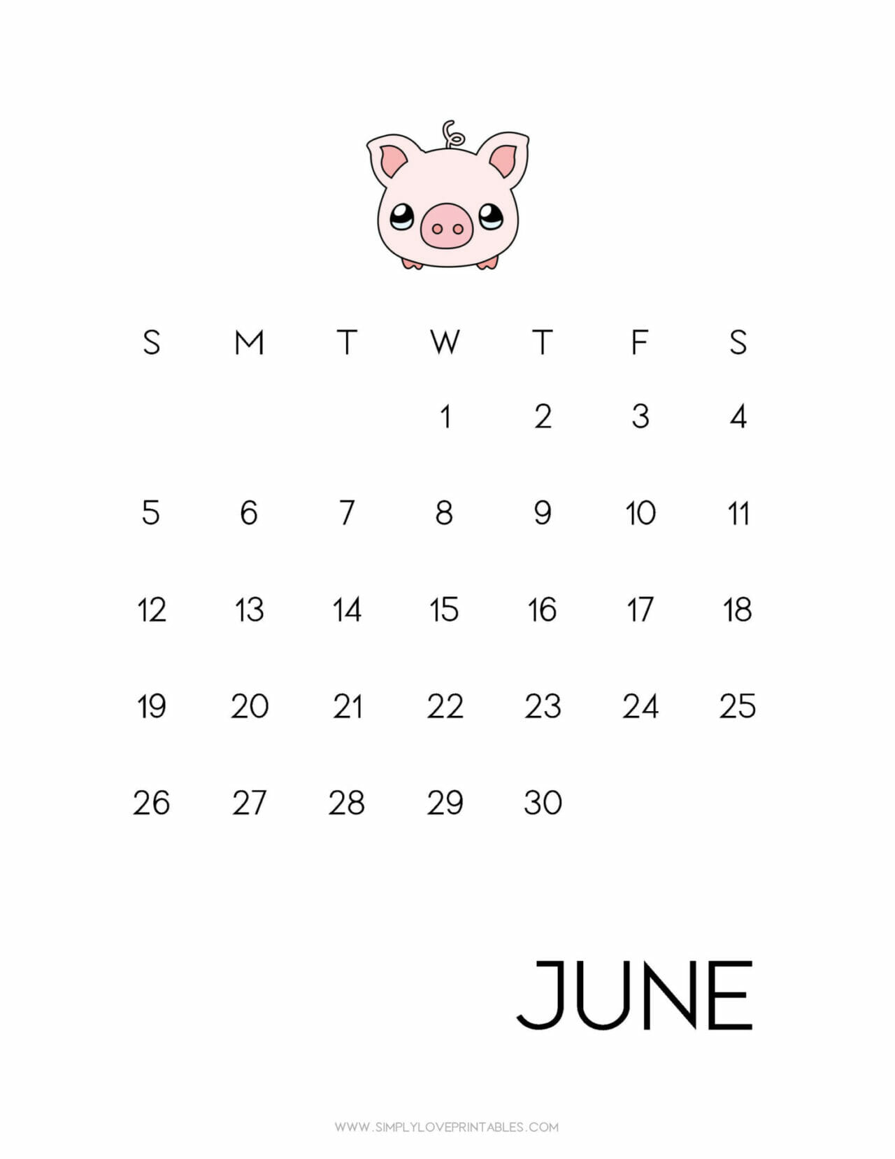 Free June 2022 Calendar | Simply Love Printables