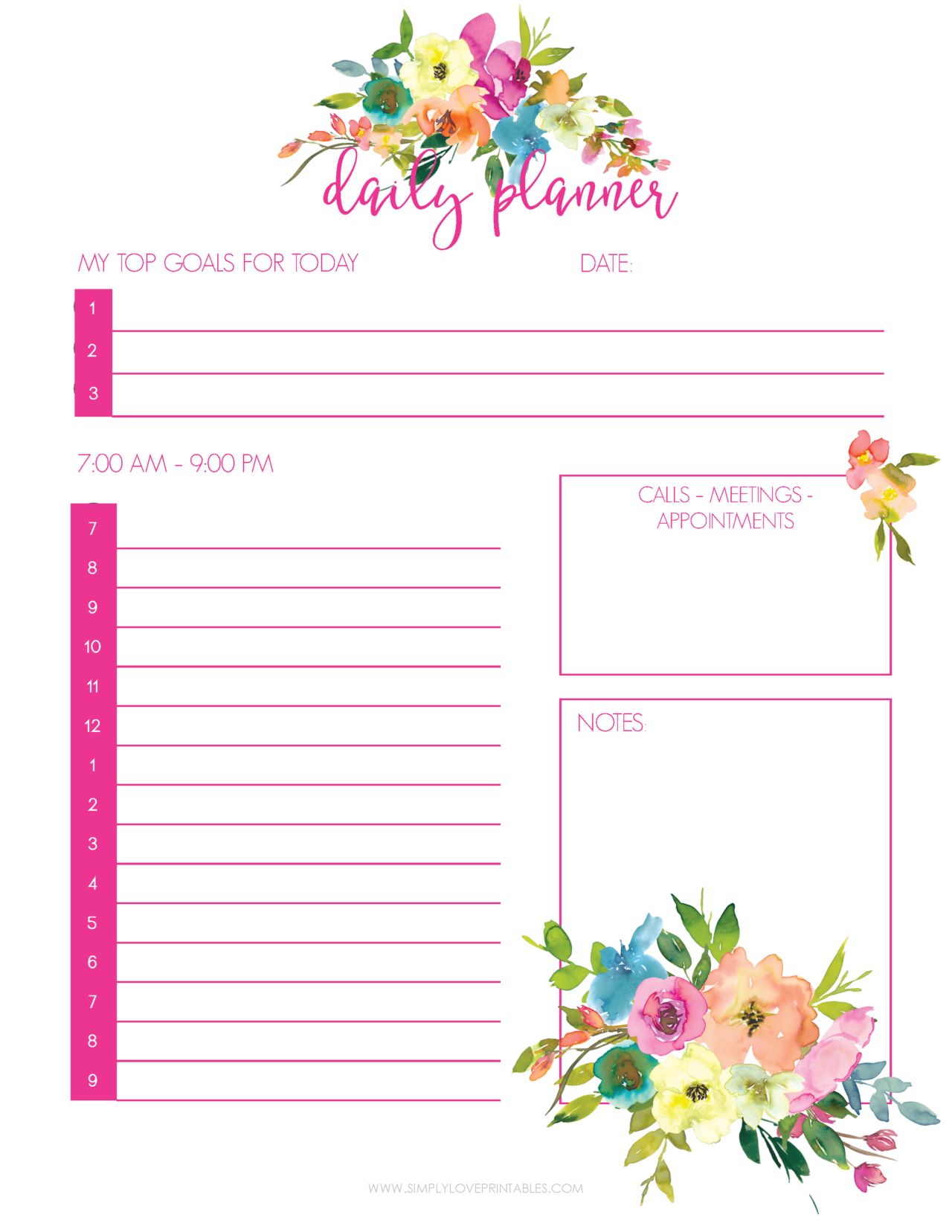 Free Printable May Planning Pages | Simply Love Printables