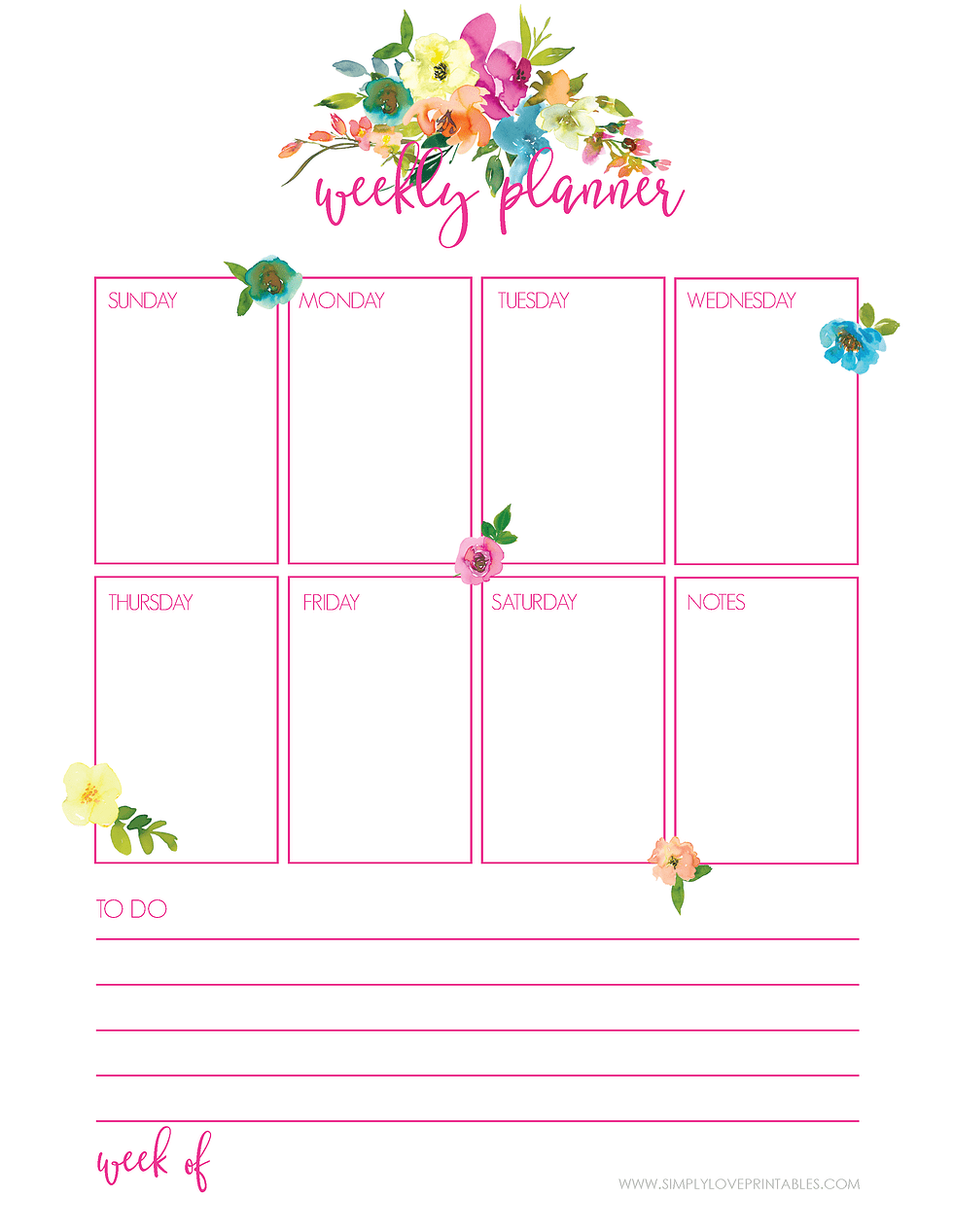 Free Printable May Planning Pages | Simply Love Printables