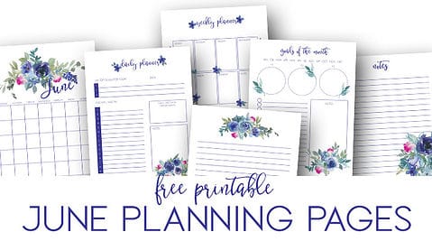 Free Printable June Planning Pages | Simply Love Printables