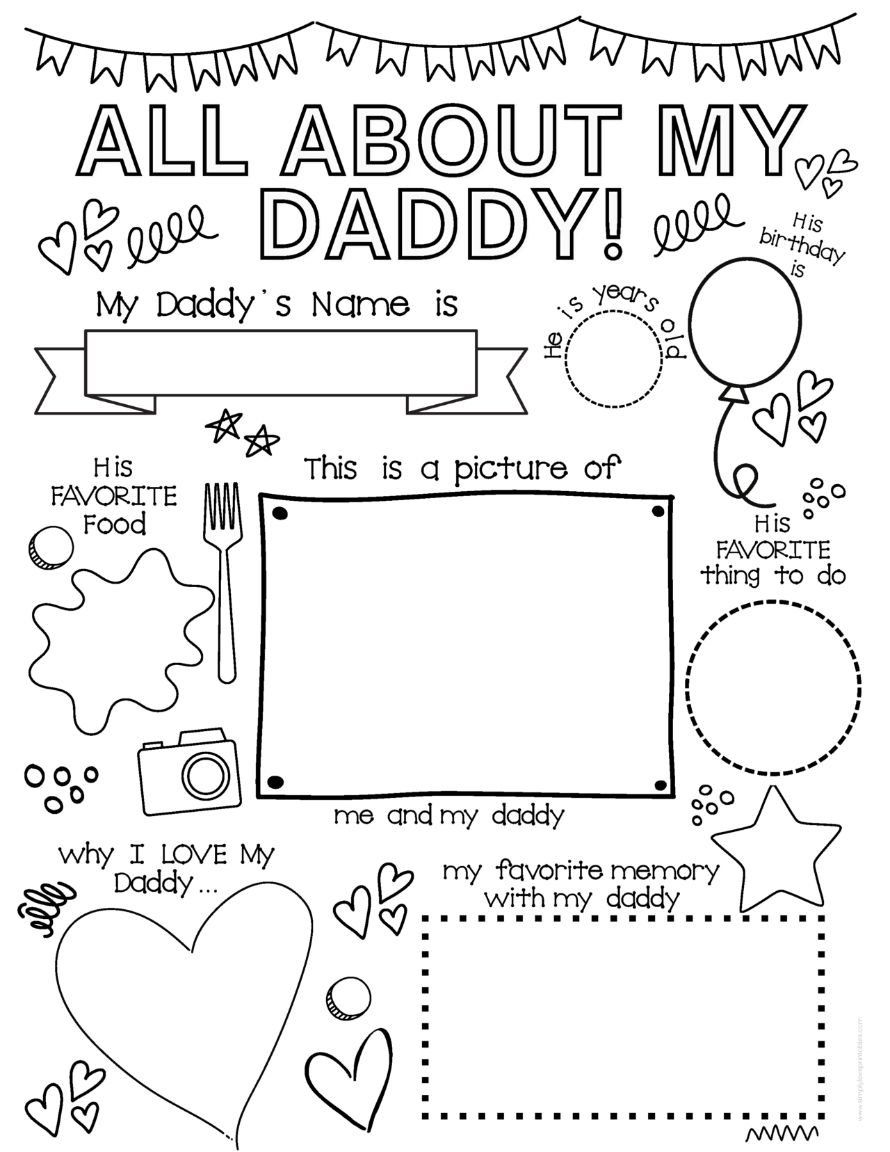 Fun Printables to Celebrate Father's Day | Simply Love Printables
