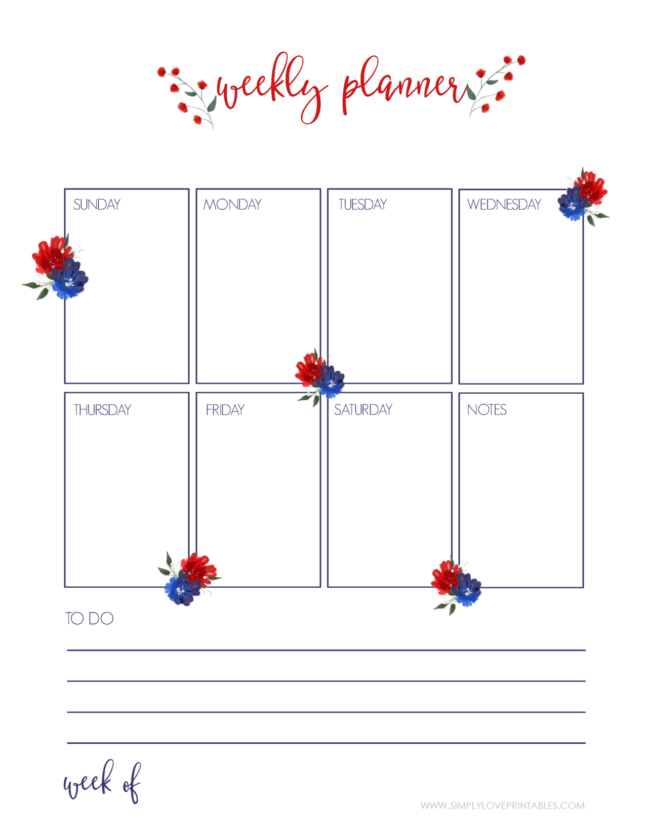 Free Printable July Planning Pages | Simply Love Printables