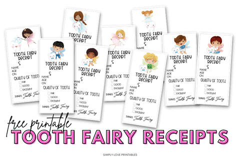 Free Tooth Fairy Receipt Printable | Simply Love Printables