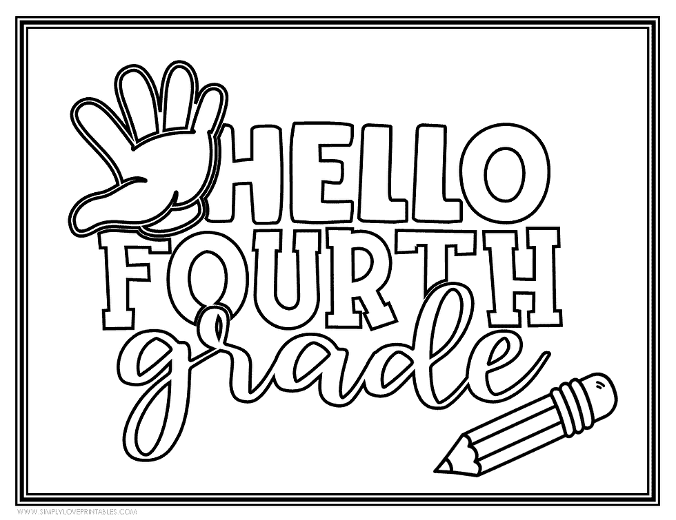 Back to School Coloring Pages | Simply Love Printables