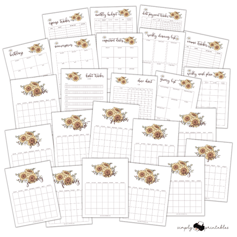 Free Printable September Planning Page | Simply Love Printables