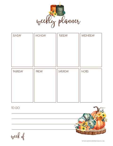 Free Printable October Planning Pages | Simply Love Printables