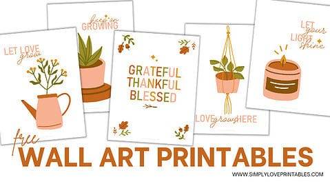 Free Wall Art Printables