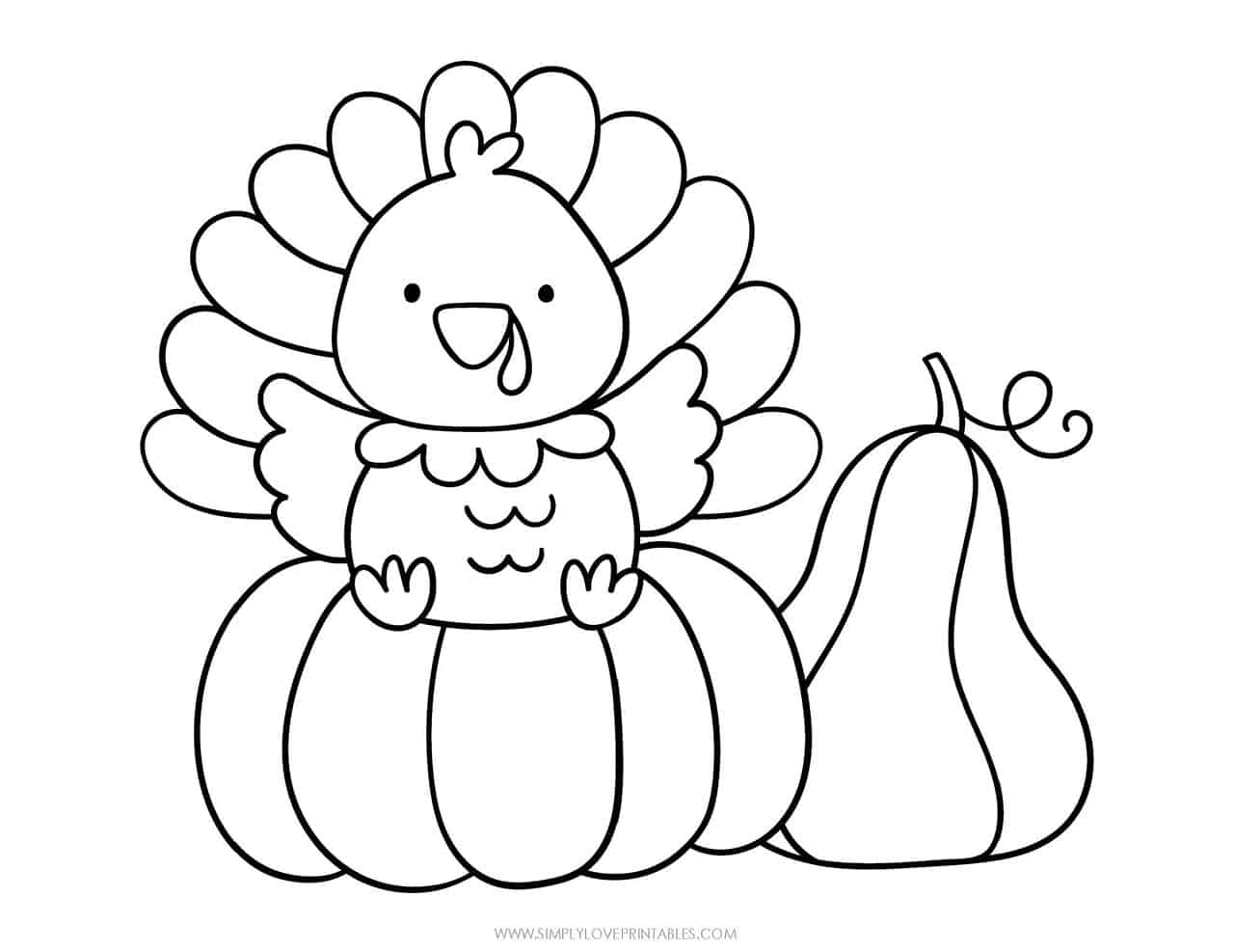 Thanksgiving Coloring Pages - Fun for All! | Simply Love Printables