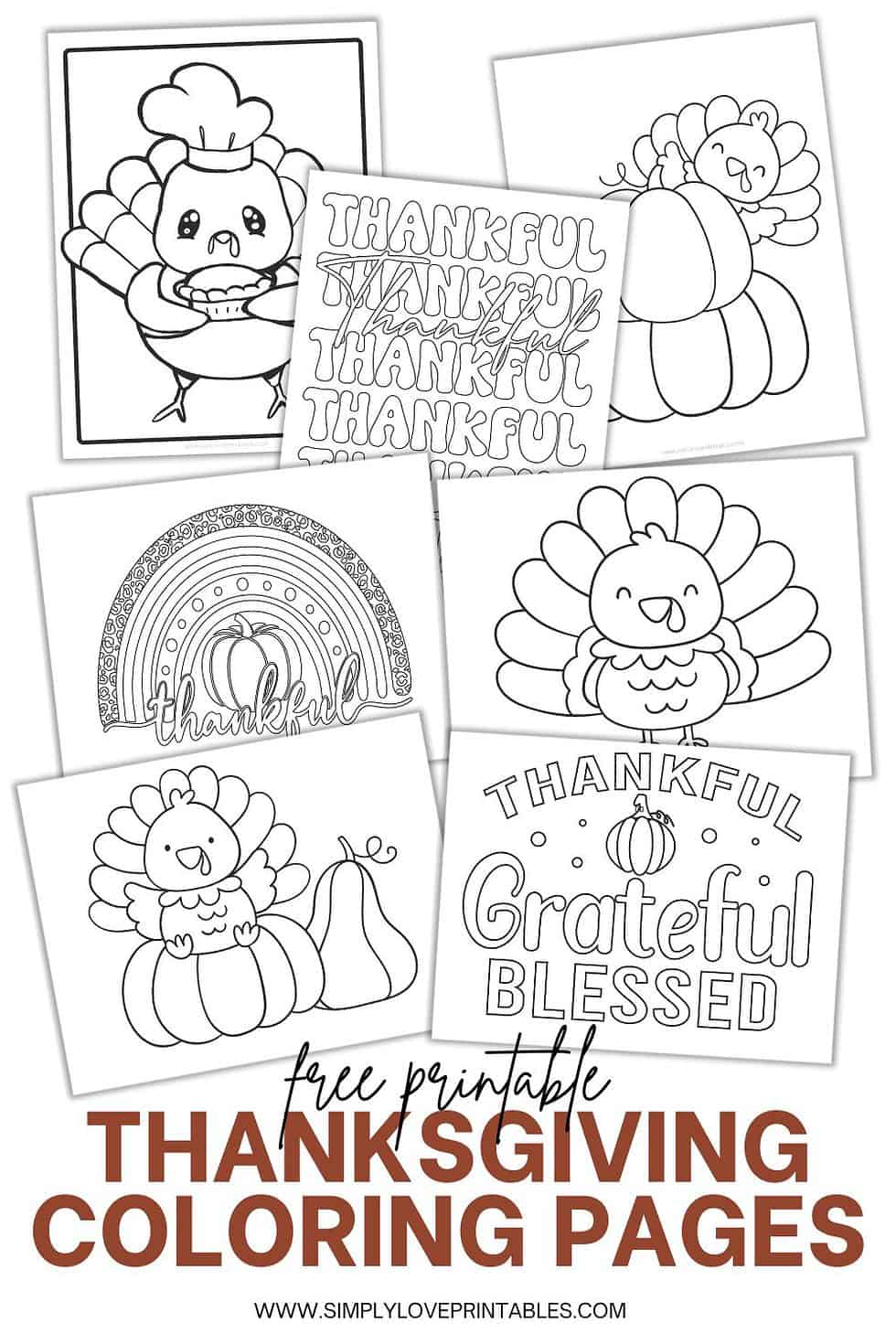 Thanksgiving Coloring Pages - Fun for All! | Simply Love Printables