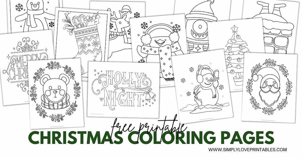 Free Printable Christmas Coloring Pages | Simply Love Printables