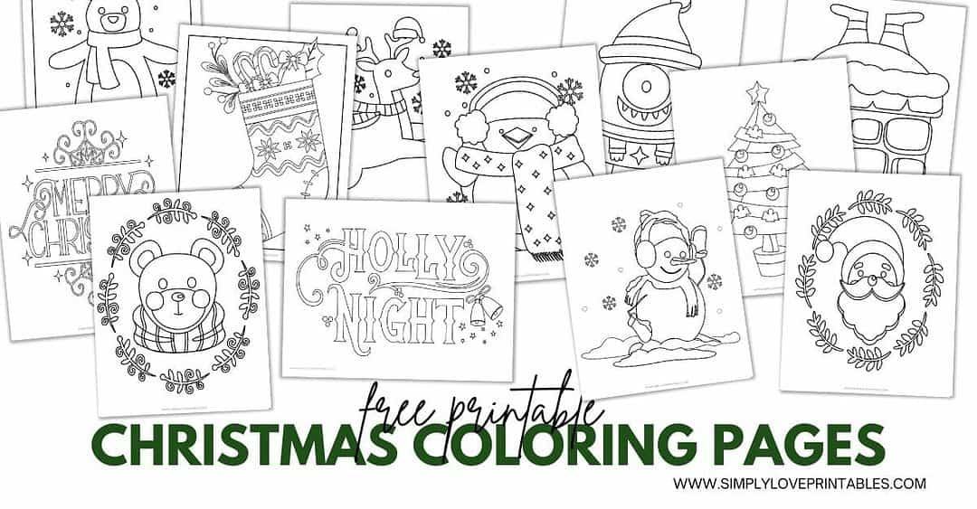 Free Printable Christmas Coloring Pages | Simply Love Printables