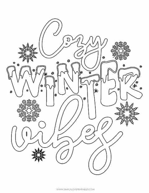 Free Printable Christmas Coloring Pages | Simply Love Printables