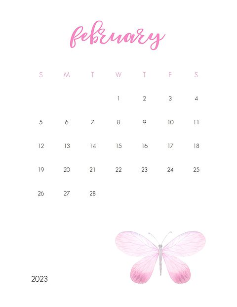 February 2023 Calendars - Free Printables | Simply Love Printables