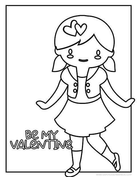 Free Valentine's Day Coloring Pages | Simply Love Printables
