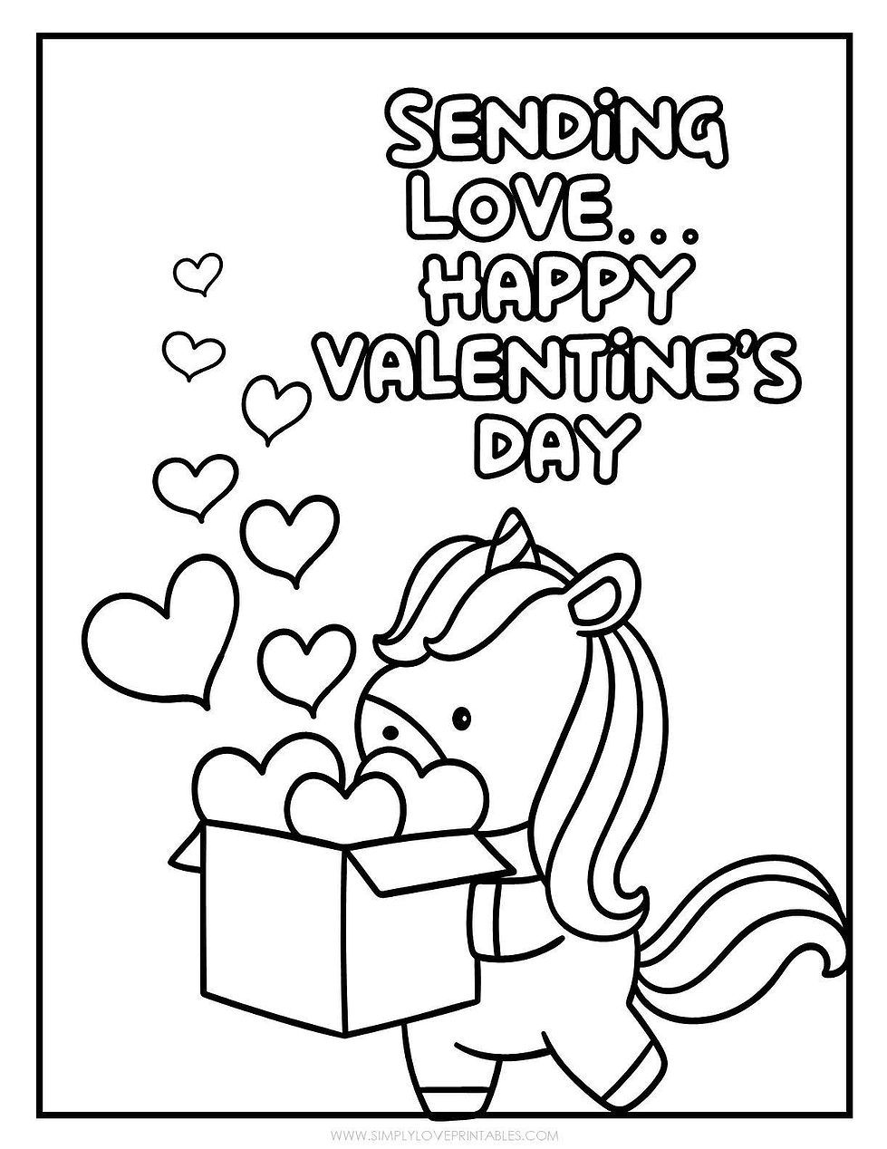 Free Valentine's Day Coloring Pages | Simply Love Printables