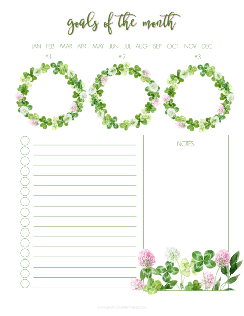 Free March Planning Pages | Simply Love Printables