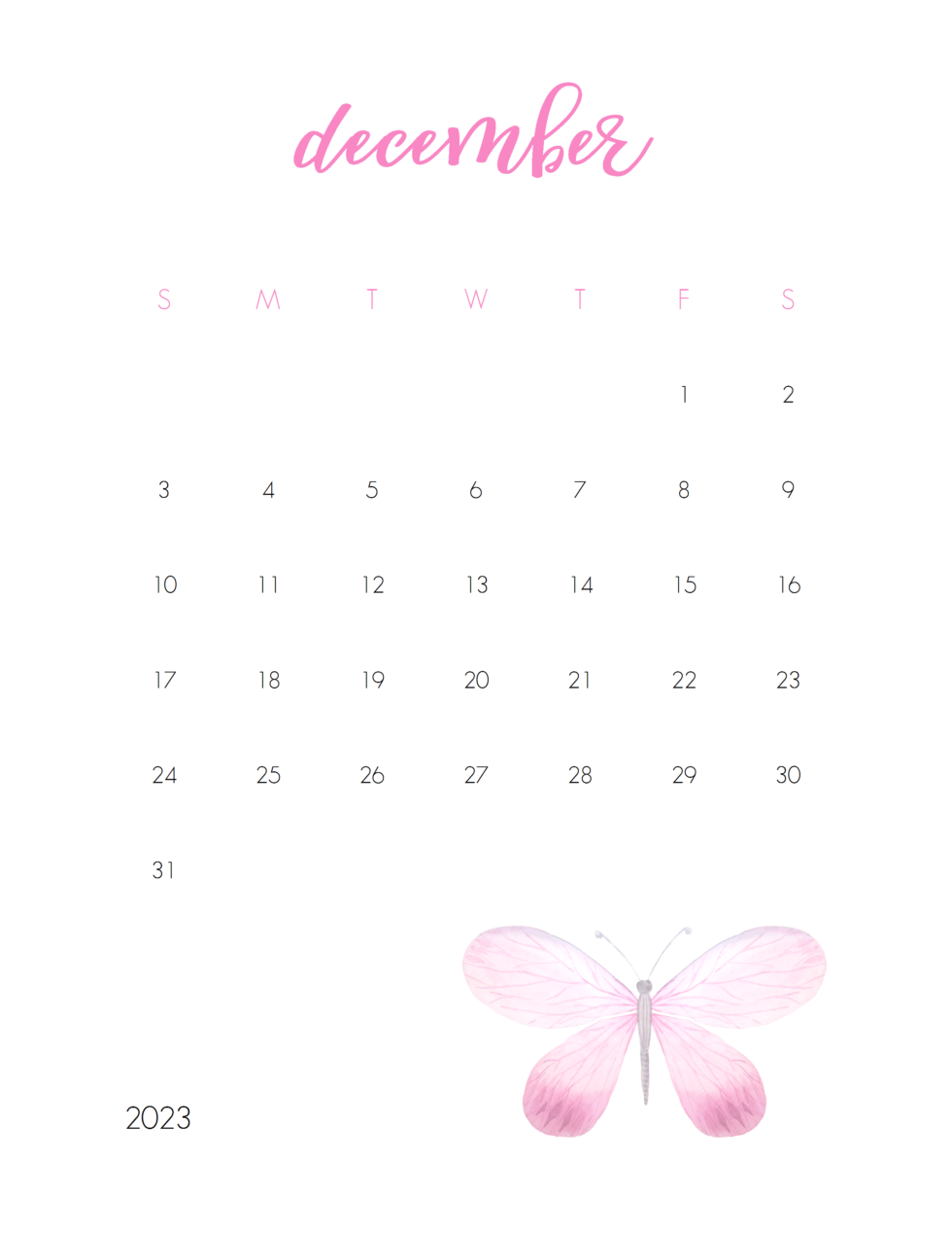 December 2023 Calendars | Simply Love Printables