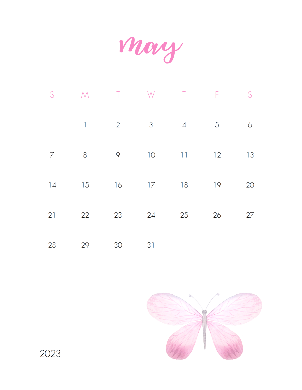 May 2023 Calendars | Simply Love Printables
