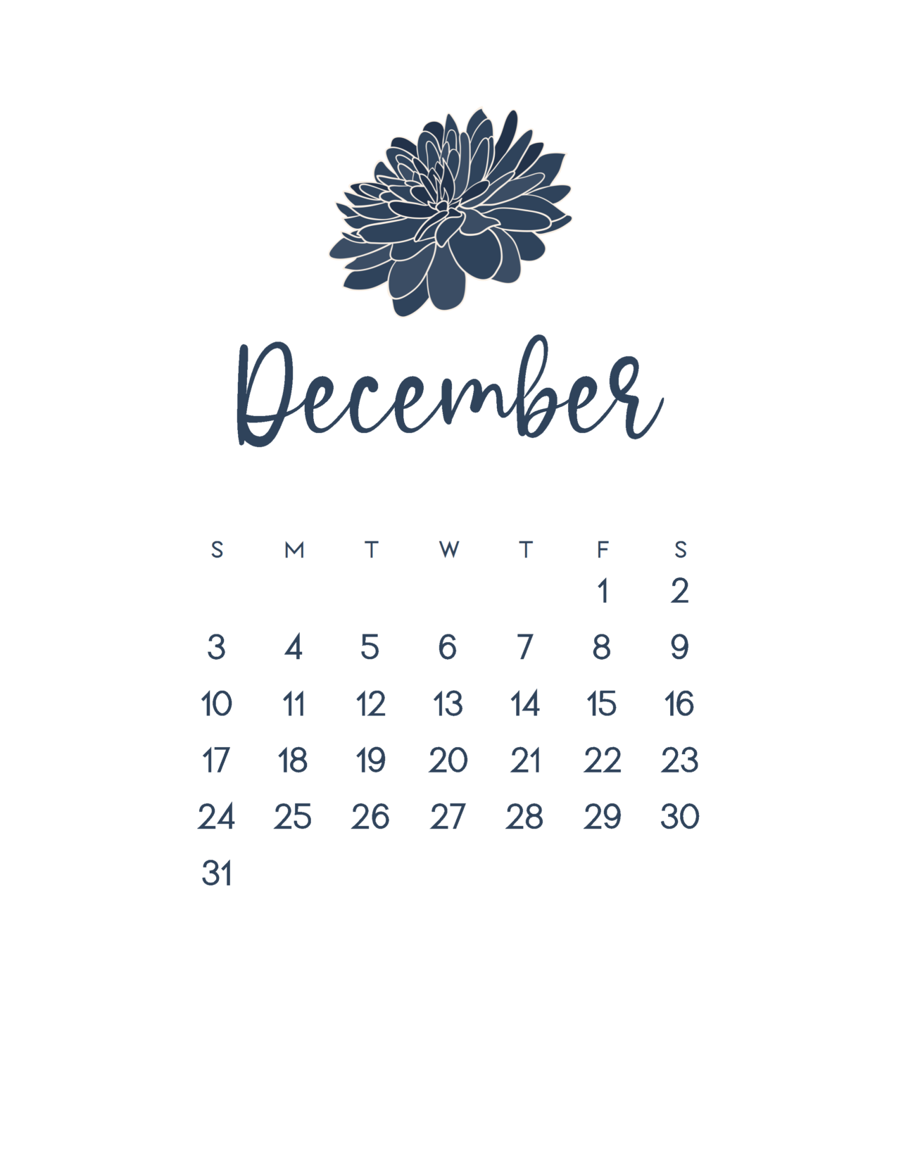 December 2023 Calendars | Simply Love Printables