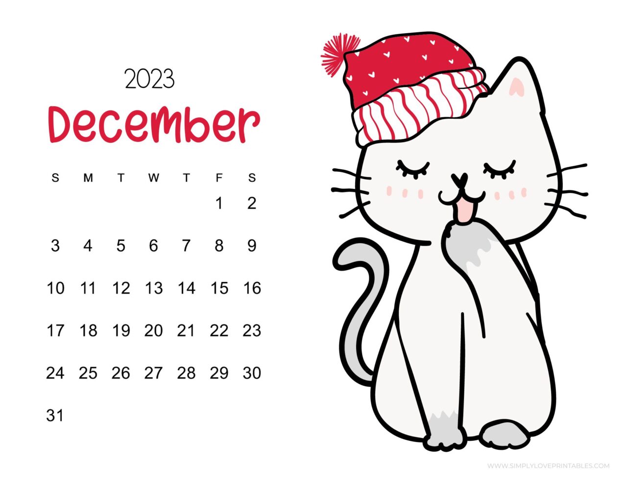 December 2023 Calendars | Simply Love Printables