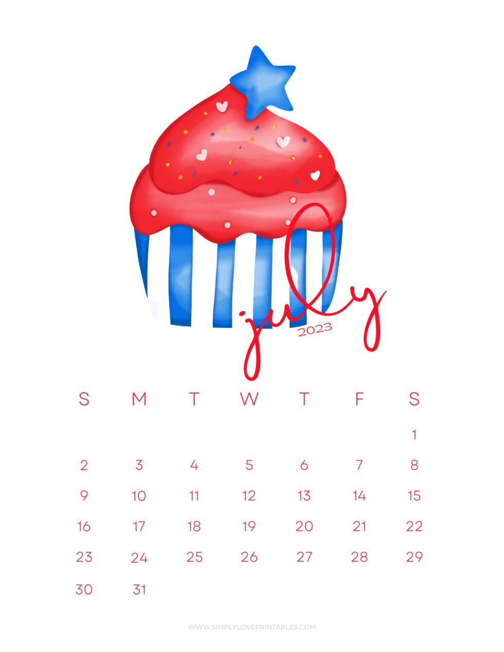 July 2023 Calendars | Simply Love Printables