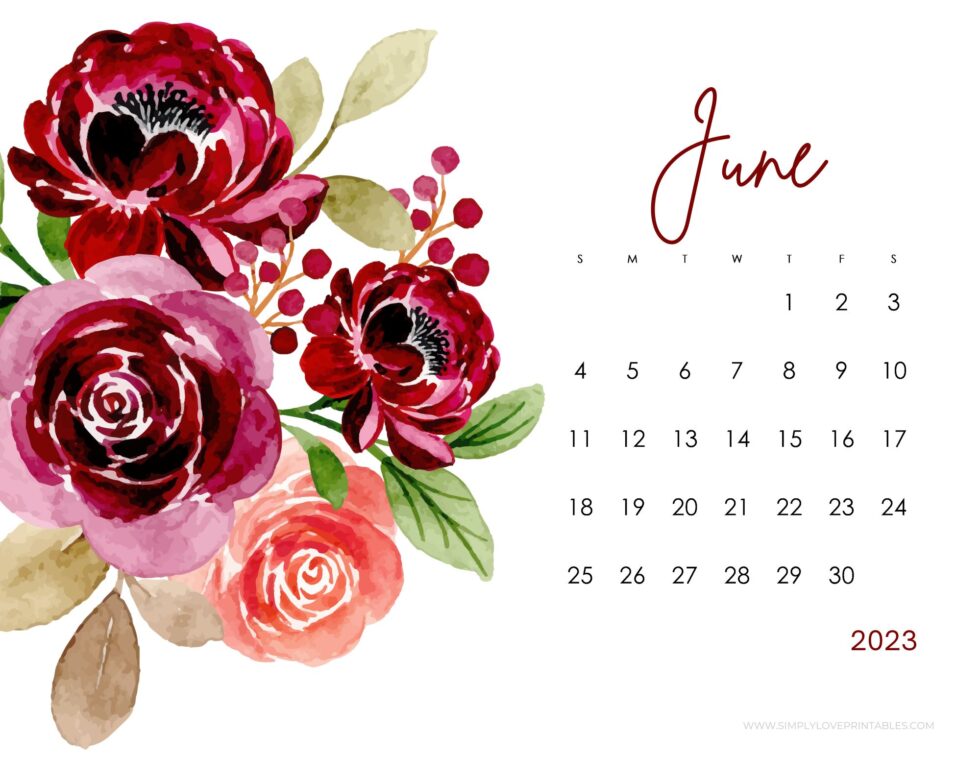 June 2023 Calendars | Simply Love Printables