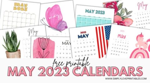 May 2023 Calendars | Simply Love Printables