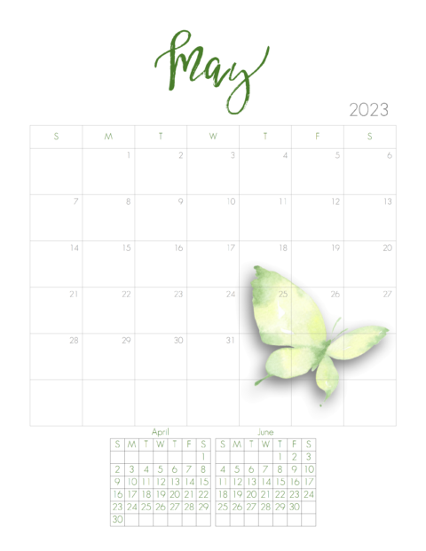 May 2023 Calendars | Simply Love Printables