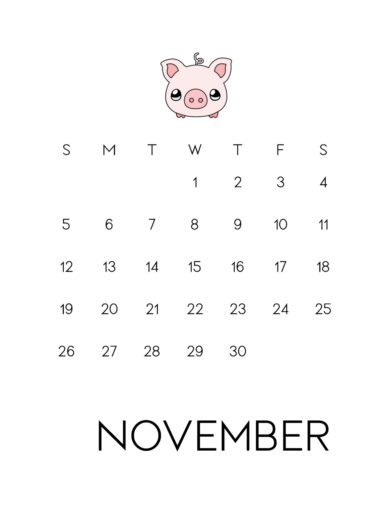 November 2023 Calendars | Simply Love Printables
