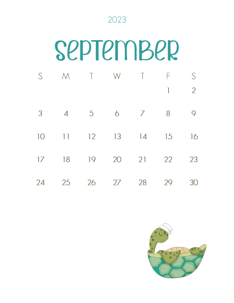 September 2023 Calendars | Simply Love Printables
