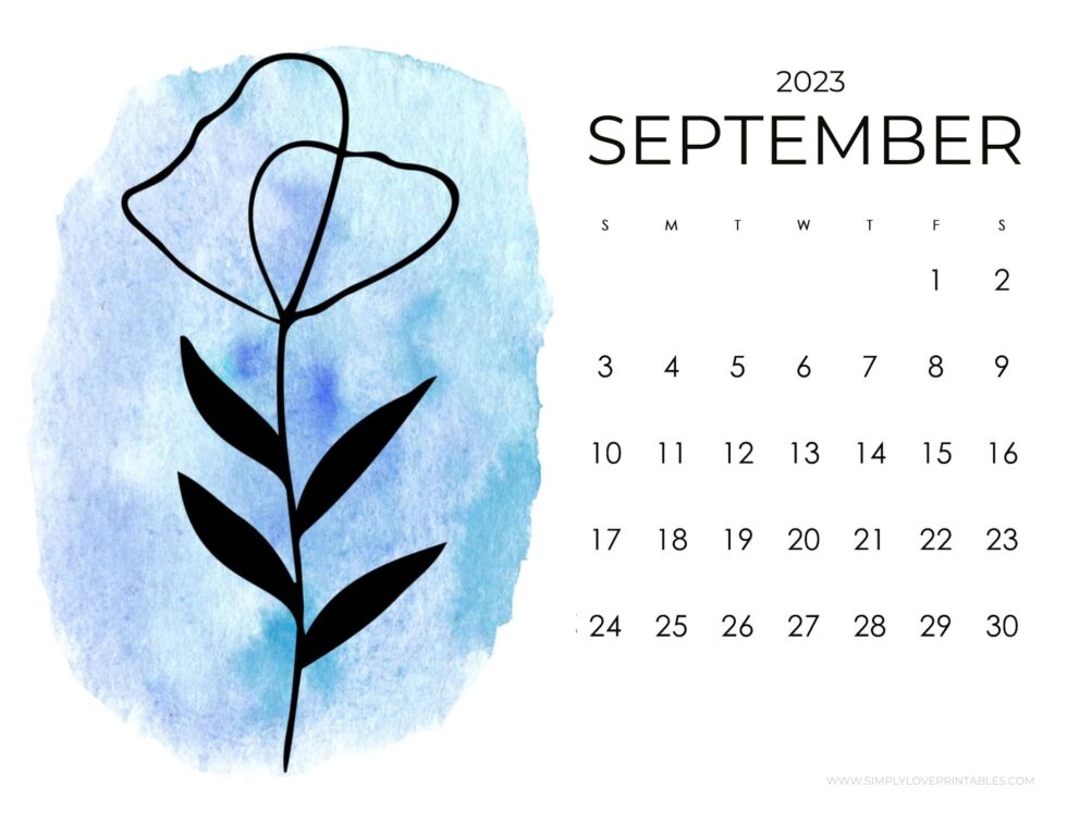 September 2023 Calendars | Simply Love Printables