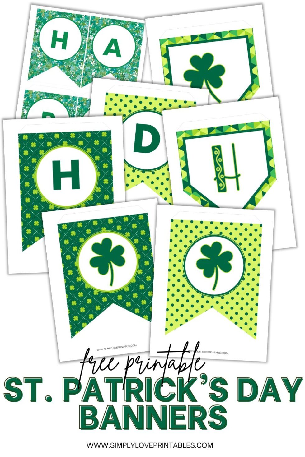 Free Printable St. Patrick's Day Banners | Simply Love Printables
