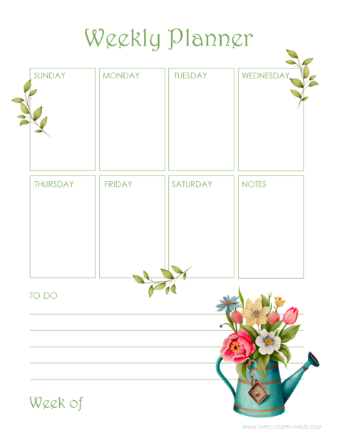 Beautiful May Planning Pages | Simply Love Printables