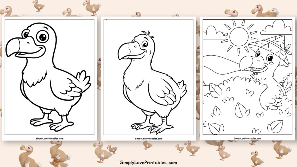 30 Dodo Coloring Pages (Free PDF Printables)