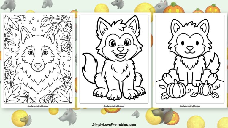 44 Werewolf Coloring Pages (Free PDF Printables)